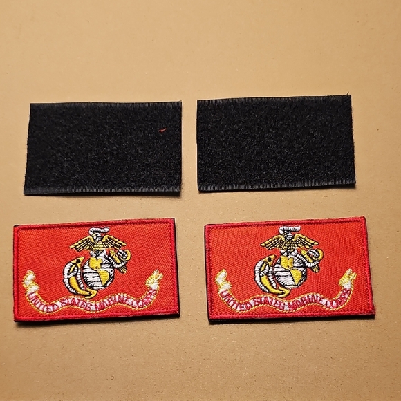 Marines | Other | Red And Black Military Patches | Poshmark